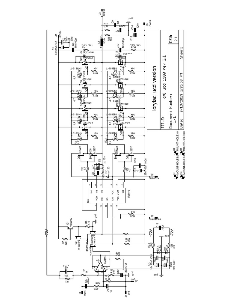 gtG ucd 1100 rev 2.1 schematic | PDF