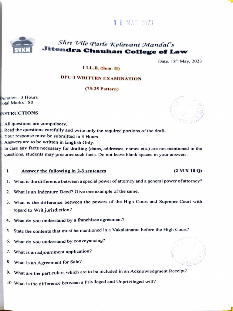 DPC last yrs papers | PDF | High Speed Rail