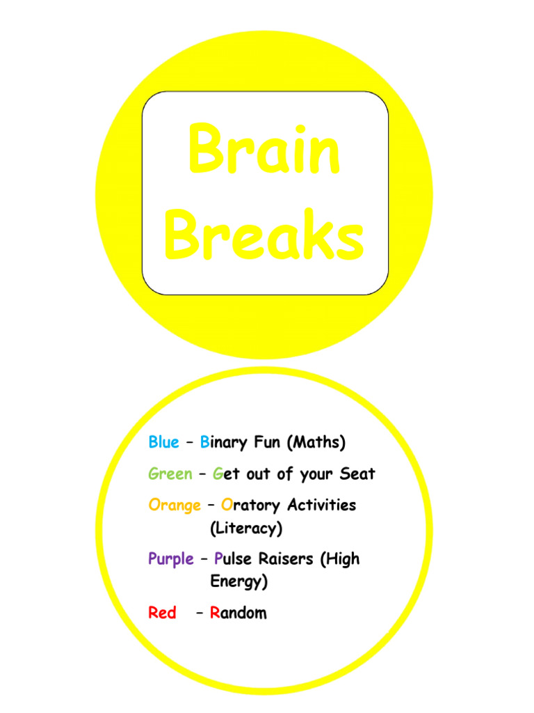 Brain Breaks | PDF | Language Arts & Discipline