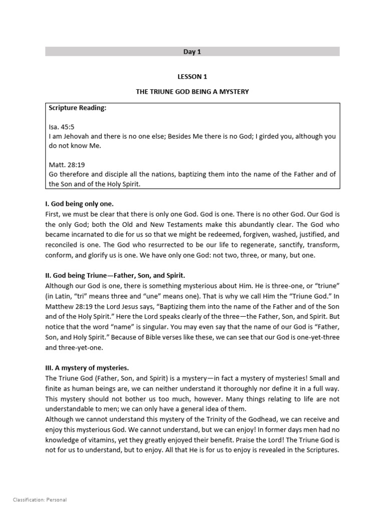 Lesson Book 2 - Revision For Lesson 1-4 (Eng) | PDF | God The Father ...