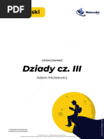 Sprawdzian Dziady cz3 | PDF