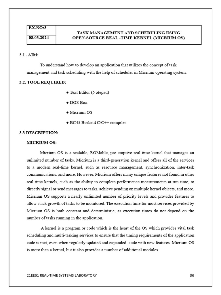 rtos_exp3 | PDF | Embedded System | Operating System