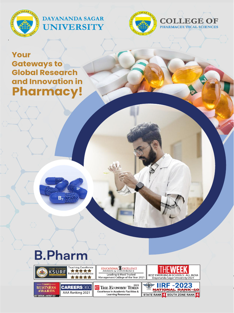 BPharm Brochure 2024 V3 | PDF | Pharmacy | Pharmacology