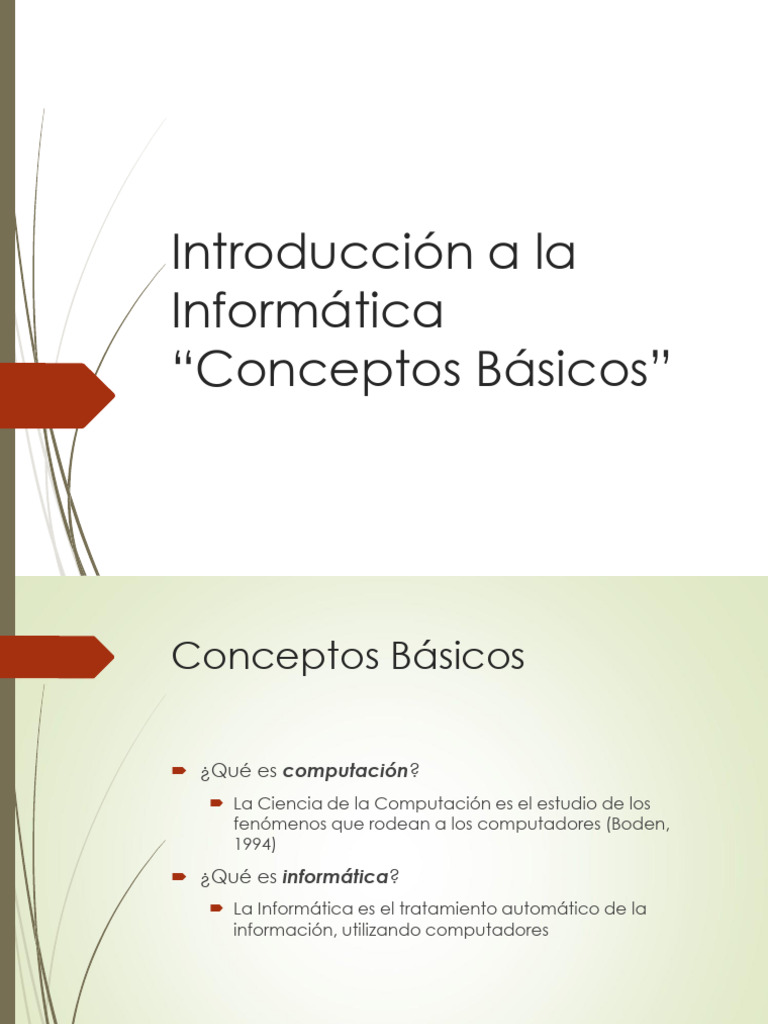 Conceptos Generales y Definiciones | PDF | Ciencias de la Computación | Ingeniería Informática