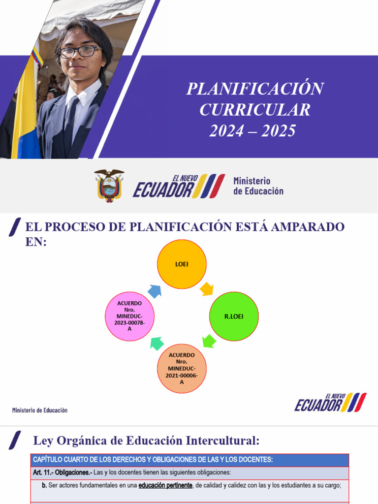 Planificación Curricular 2024-2025 | PDF | Plan de estudios | Maestros