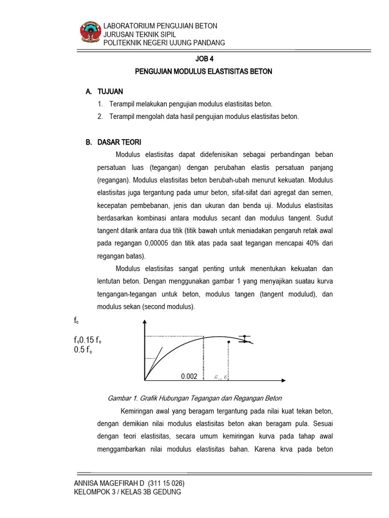 Modulus Elastisitas Fix | PDF