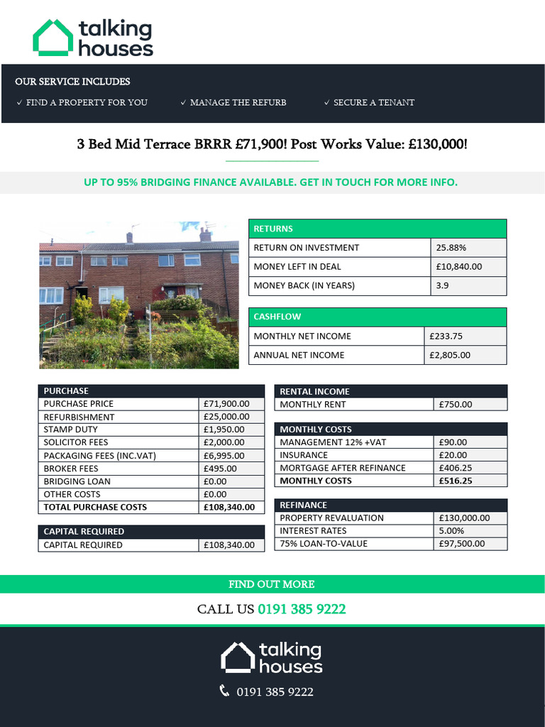 Stack Up Sheet - Seaham | PDF | Return On Investment | Investing