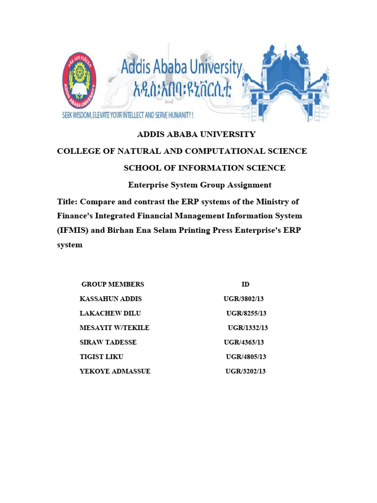 ES Assignment On ERPs | PDF | Enterprise Resource Planning | Computer Security