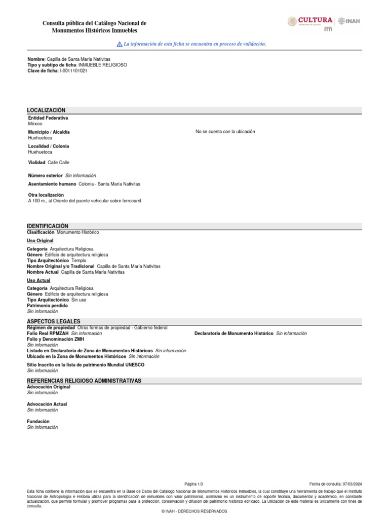 Detalle I-0011101021 20240307 | PDF | Información | México