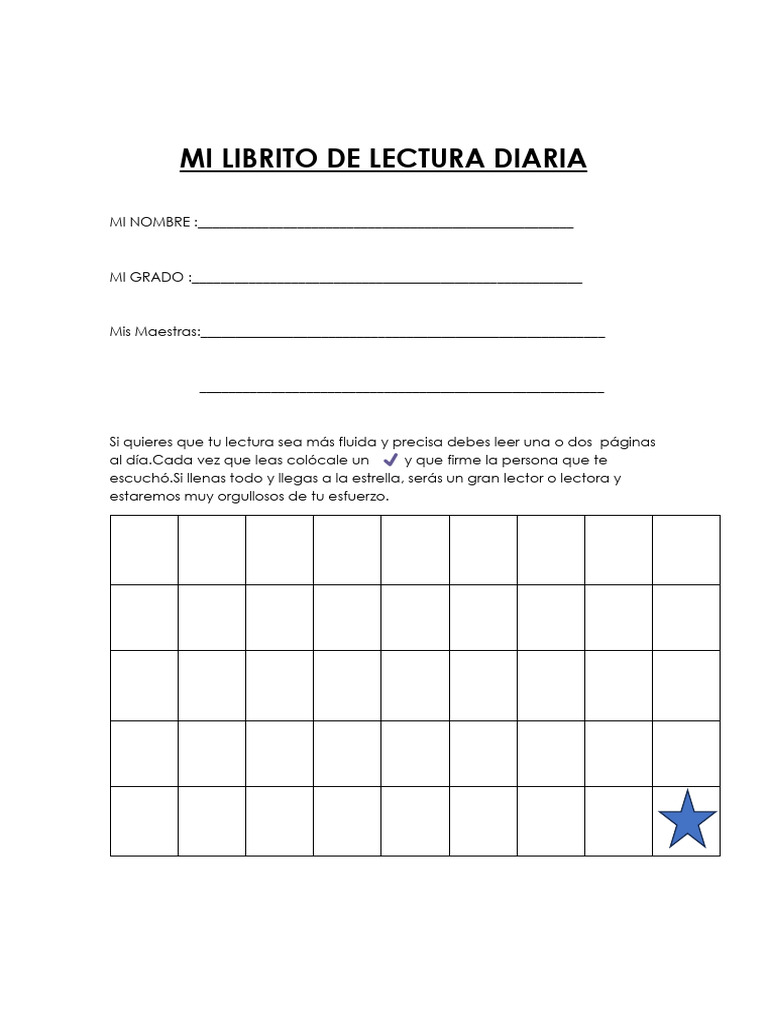 Mi librito de Lectura Diaria | PDF