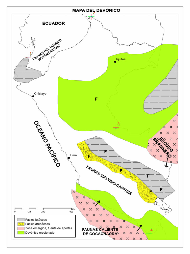 Mapa Del Devónico | PDF