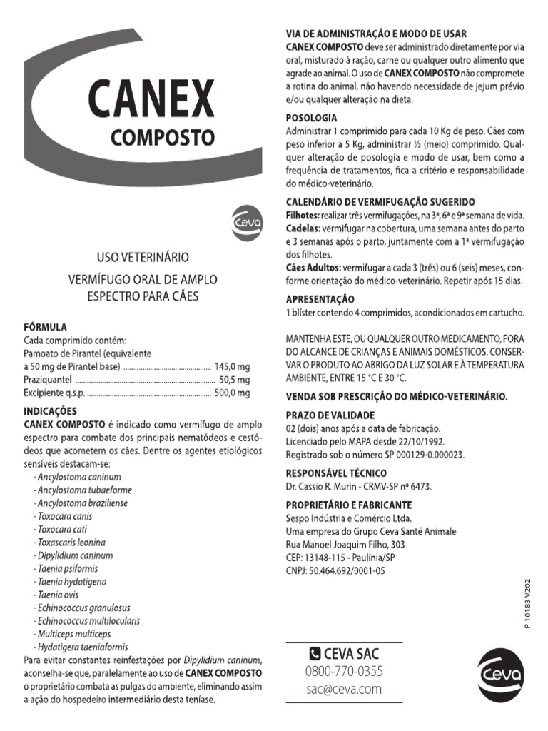 Bula Canex Composto | PDF