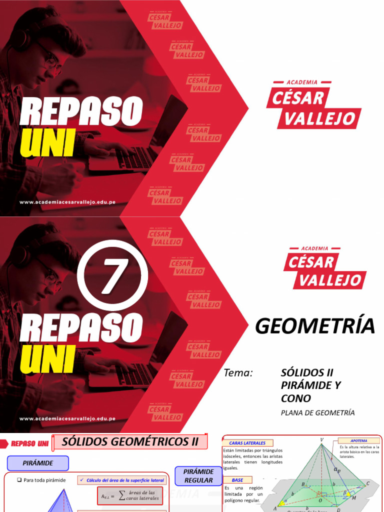 Repaso UNI - Geometría - Semana 7 | PDF | Geometria clasica | Geometría Elemental