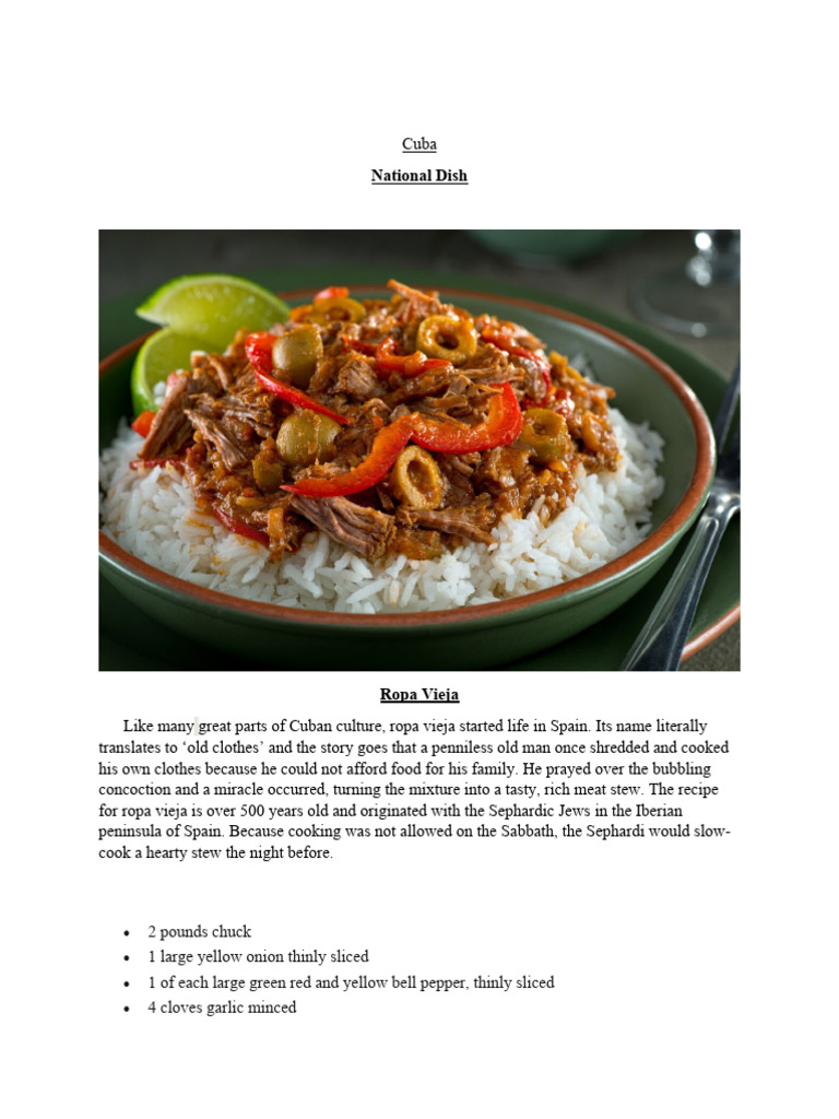 National Dishes | Download Free PDF | Foods | Cuisine