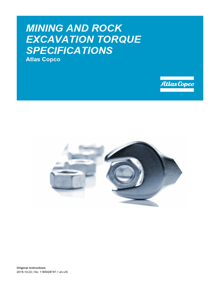 1185028747.1 en-US - Mining and Rock Excavation Torque Specifications | PDF | Screw | Mechanical ...