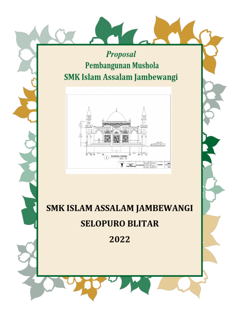 Proposal Mushola SMK Assalam | PDF