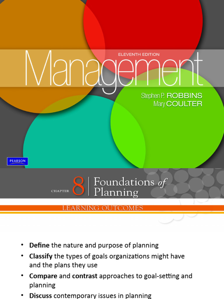 Chapter 8 Foundation of Planning | PDF | Goal | Goal Setting