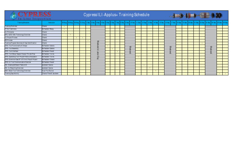 08.24.2023 CILI - Applus Training Schedule | PDF | Computing | Systems ...