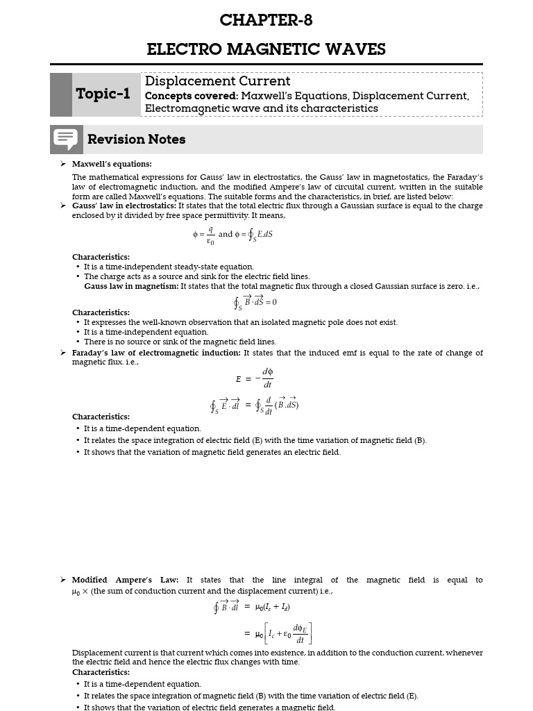 Electromagnetic Waves | PDF | Magnetic Field | Electromagnetic Induction