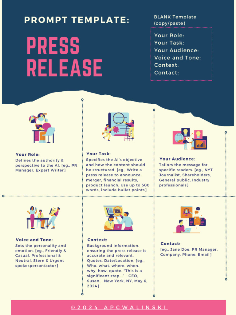 Press Release AI Prompt Template | PDF | Human Communication ...