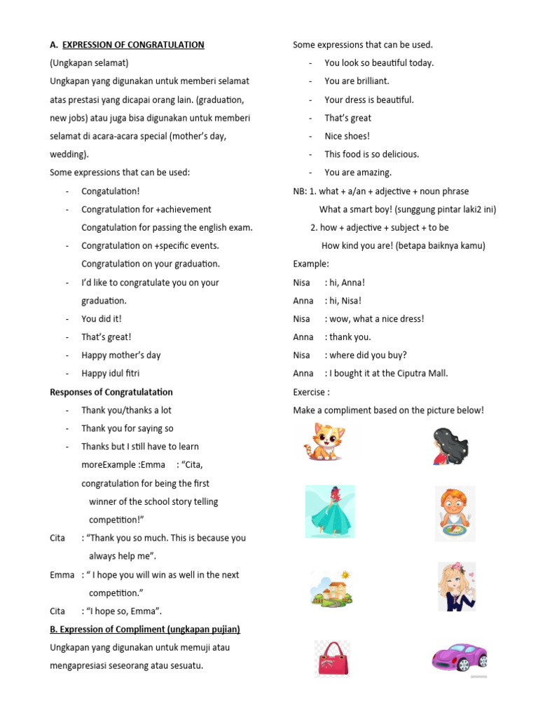 Expression of Congratulation | PDF