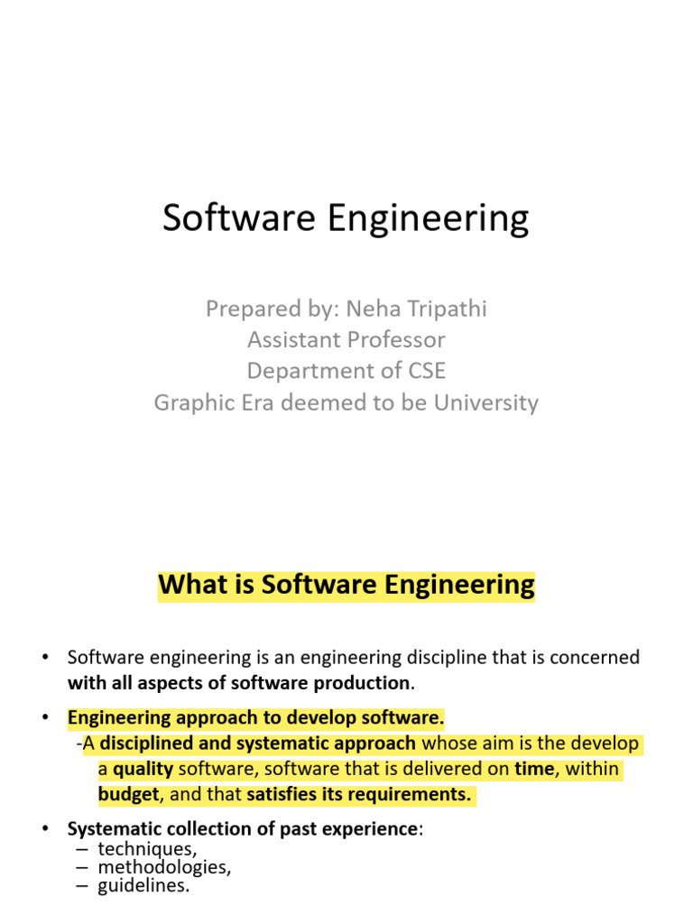 software engineering NOTES | PDF | Software Development Process | Software