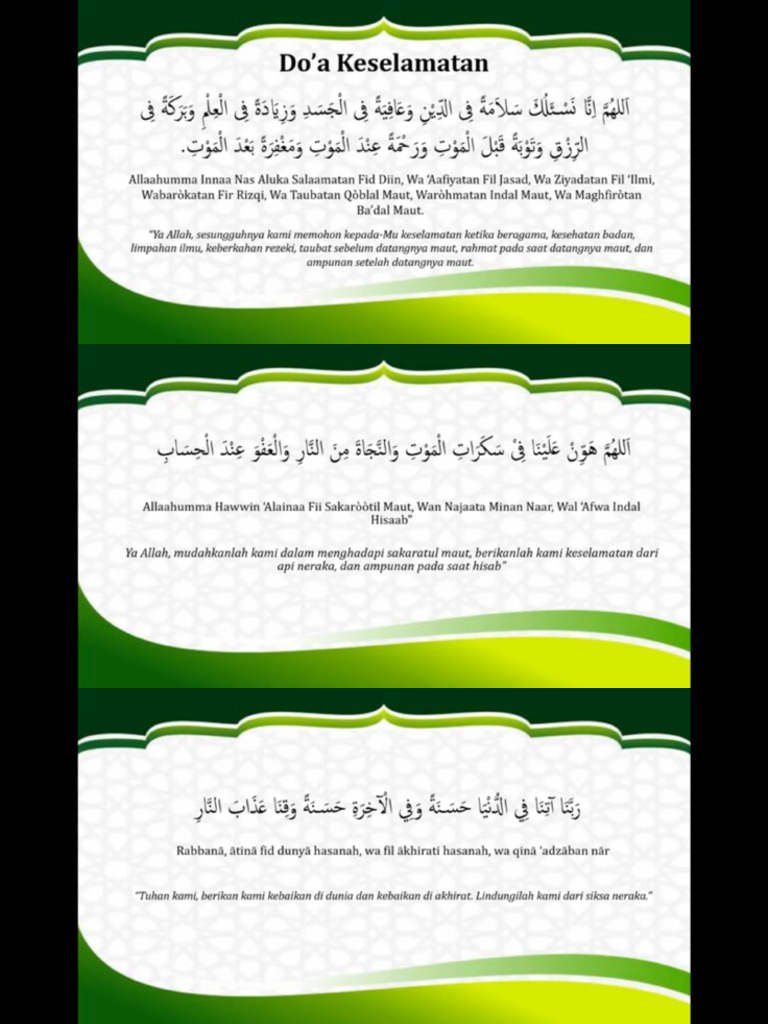 Doa Keselamatan | PDF