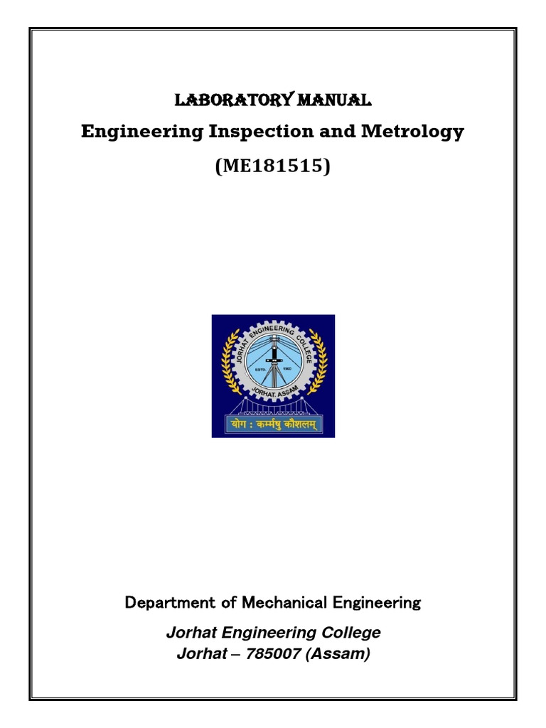 EIM Lab Manual | PDF | Surface Roughness | Screw