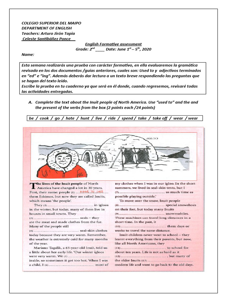 English+Formative+Assessment+Second+Grade+++++June+2020 | PDF | Tomato ...