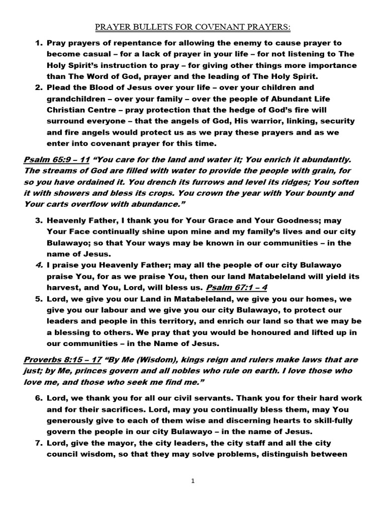 Prayer Bullets | Download Free PDF | Prayer | God The Father