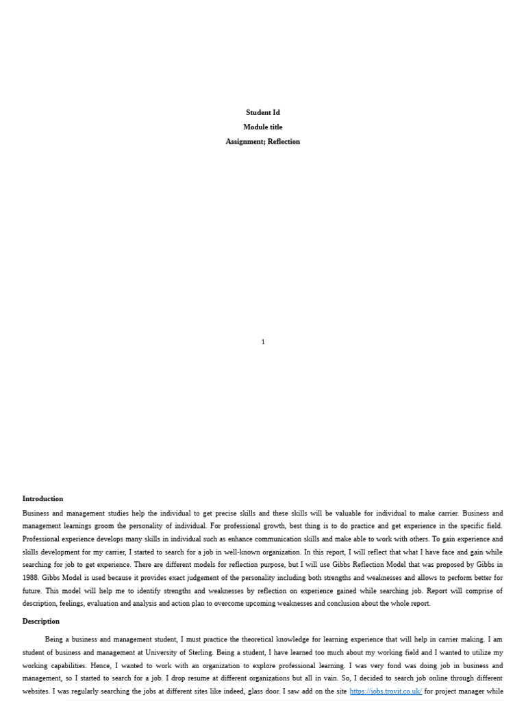 Reflection On Modules | PDF | Motivation | Motivational