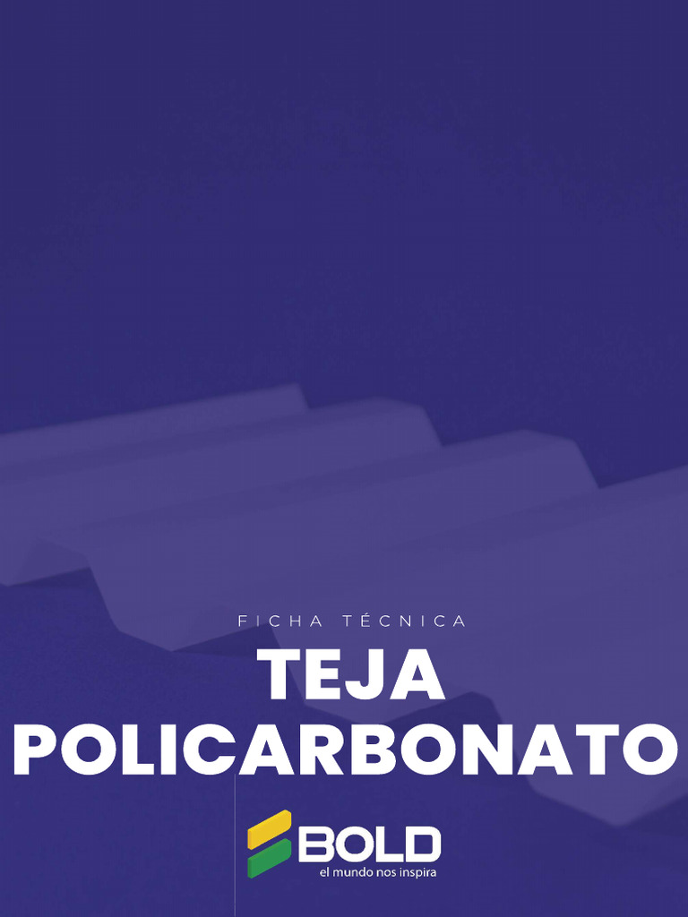 Ficha Tecnica Teja Policarbonato | PDF
