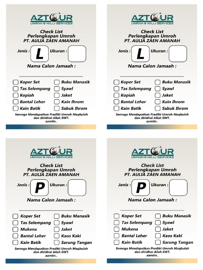 Check List LK Print | PDF