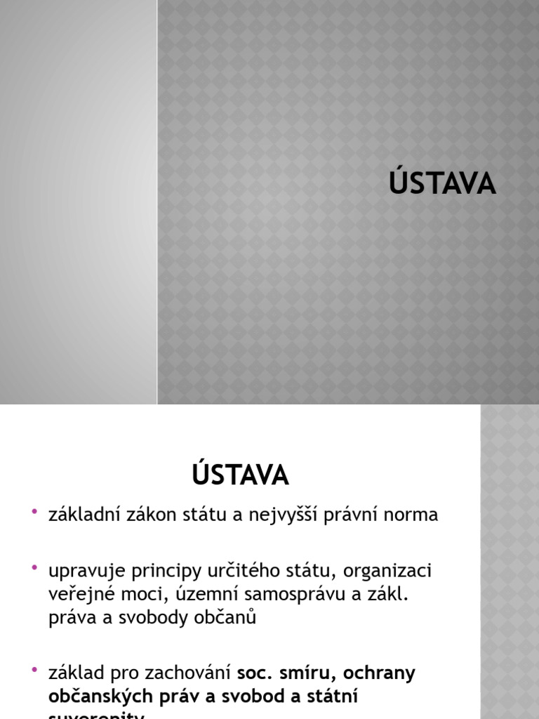 Ústava | PDF