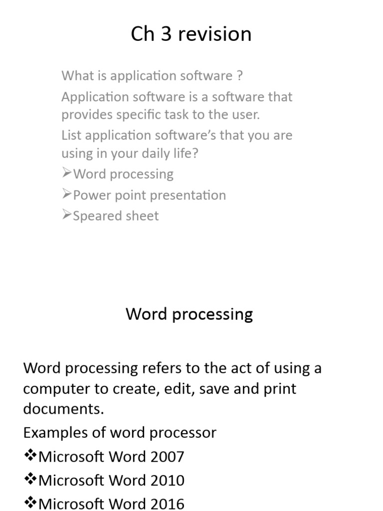 Understanding Application Software Basics | PDF