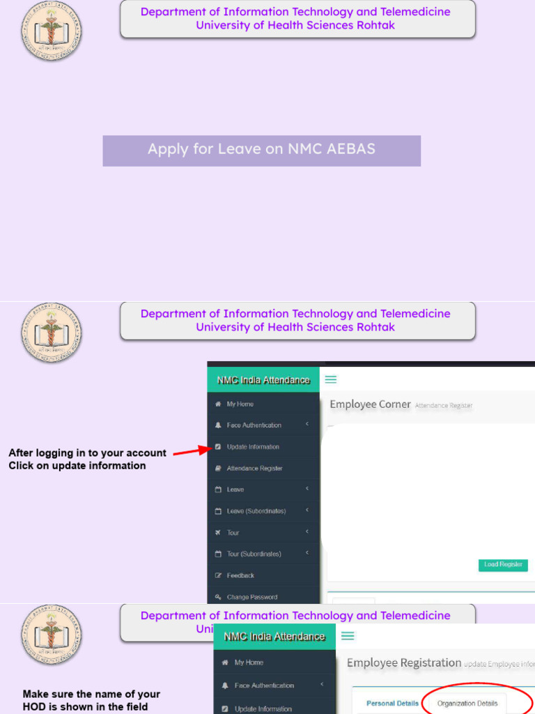 UL - Apply Leave On NMC AEBAS | PDF | World Wide Web | Internet & Web