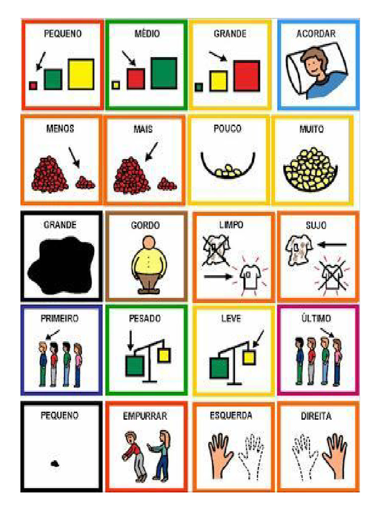 PECS - TAMANHOS(1).docx | PDF