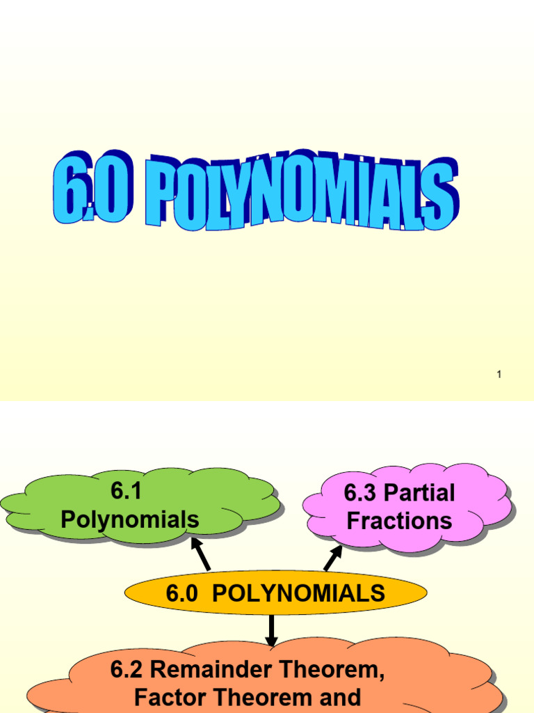Operations on Polynomials Explained | PDF | Polynomial | Division ...
