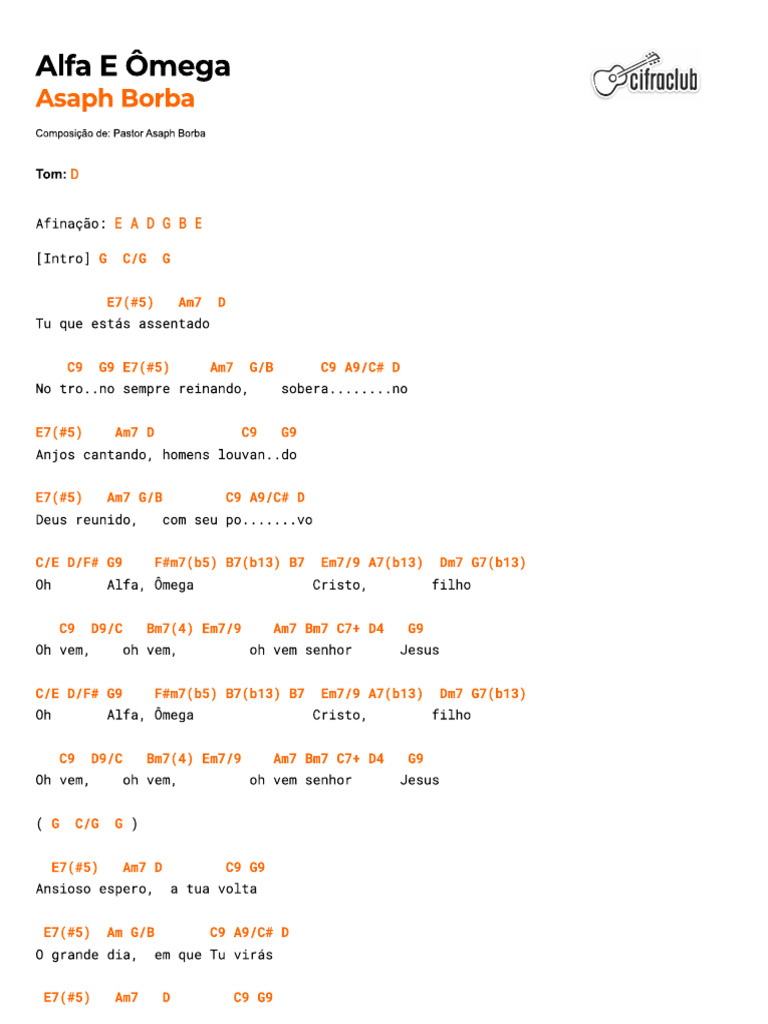 Alfa e Õmega Asaph Borba | PDF