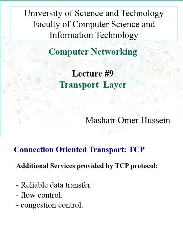 TCP Transport Layer Explained | PDF | Transmission Control Protocol ...