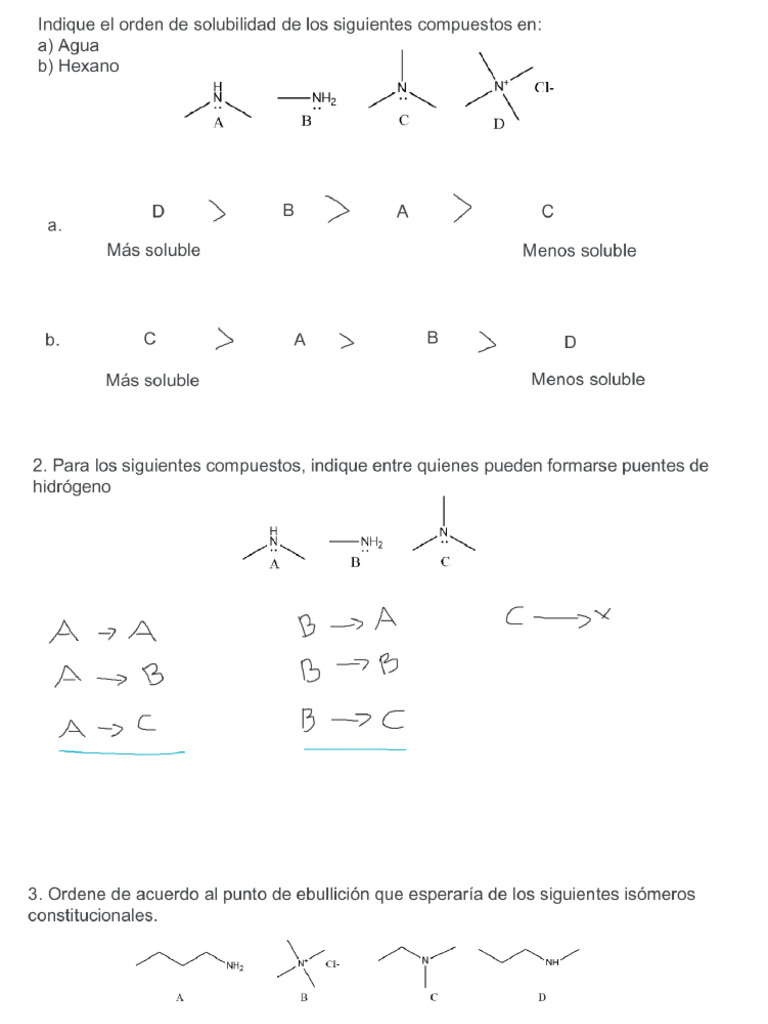 QO2-Sección A-Ejercicios Semana 15 | PDF