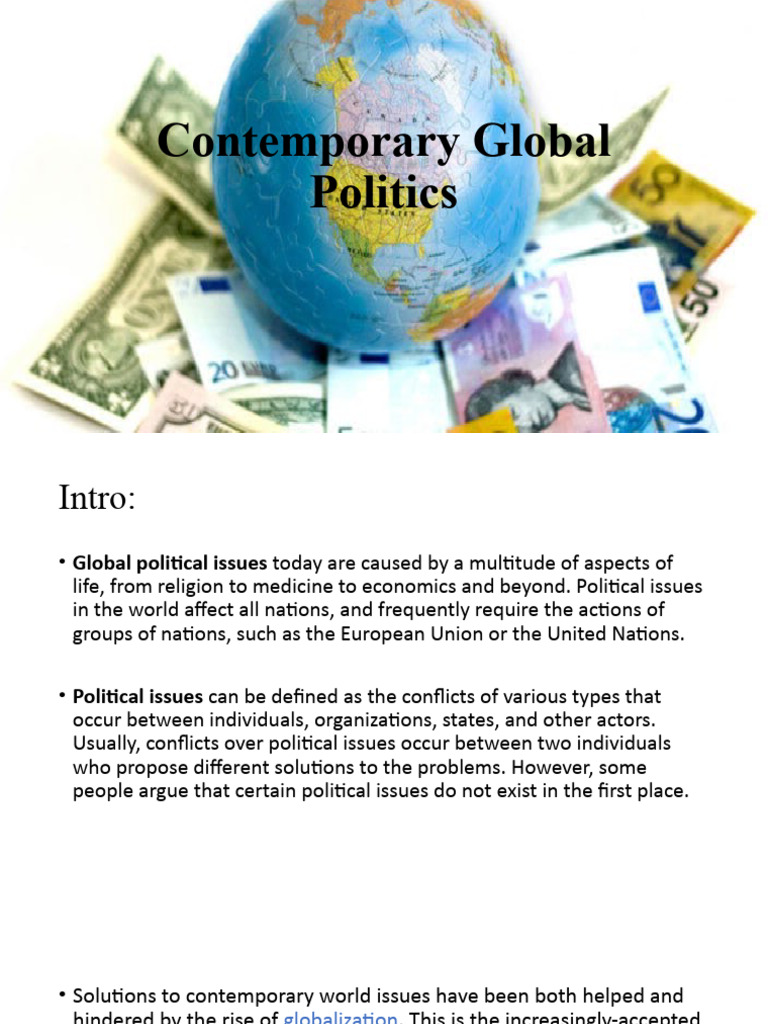 Contemporary Global Politics | PDF | Globalization | Trade