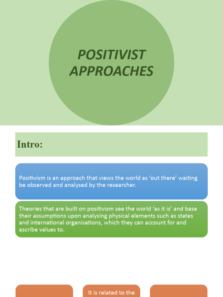 positivist | PDF | Positivism | Science