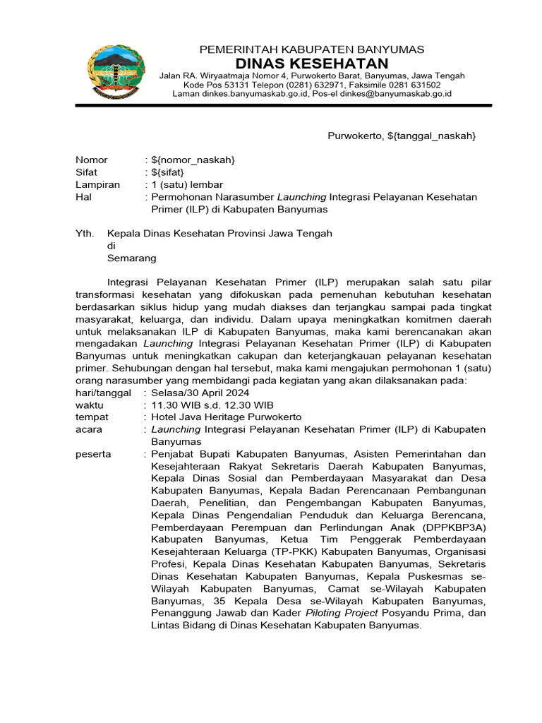 Permohonan Dinkes Prov | PDF | Kesehatan Holistik