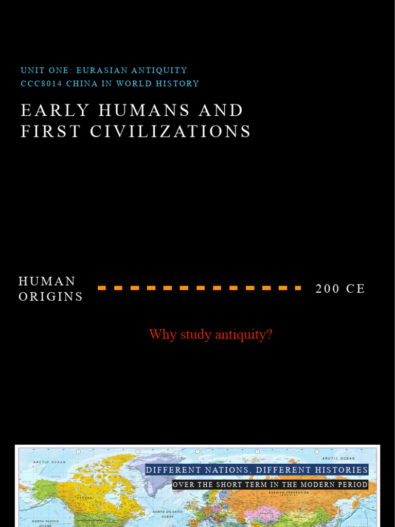 Lecture 1 First Humans and Early Civilizations (222301) | Download Free ...
