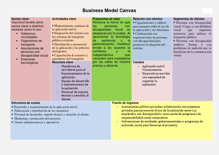 business model canvas | PDF | Software de la aplicacion | Transporte