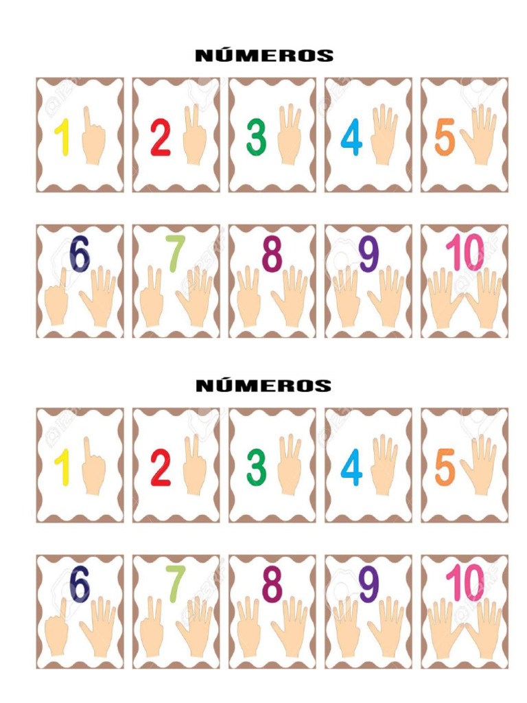 NÚMEROS MANOS | PDF