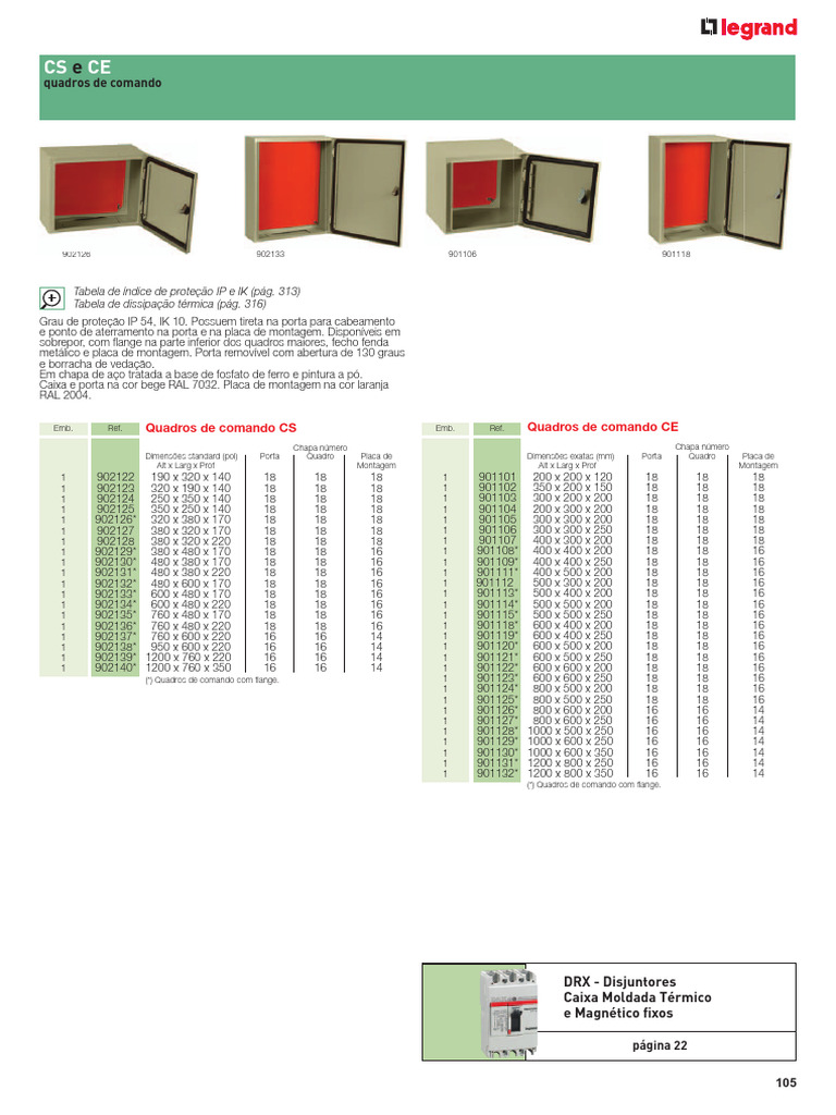 Catalogo Paineis Cemar | Download grátis PDF | Metais