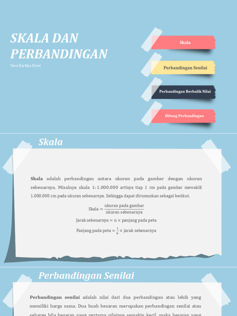 Skala dan Perbandingan dalam Matematika | PDF