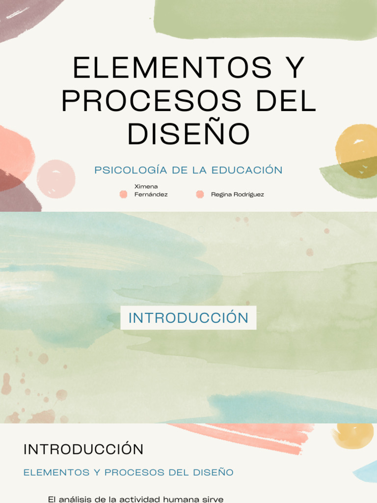 elementos y procesos del diseño | PDF | Enseñando | Plan de estudios